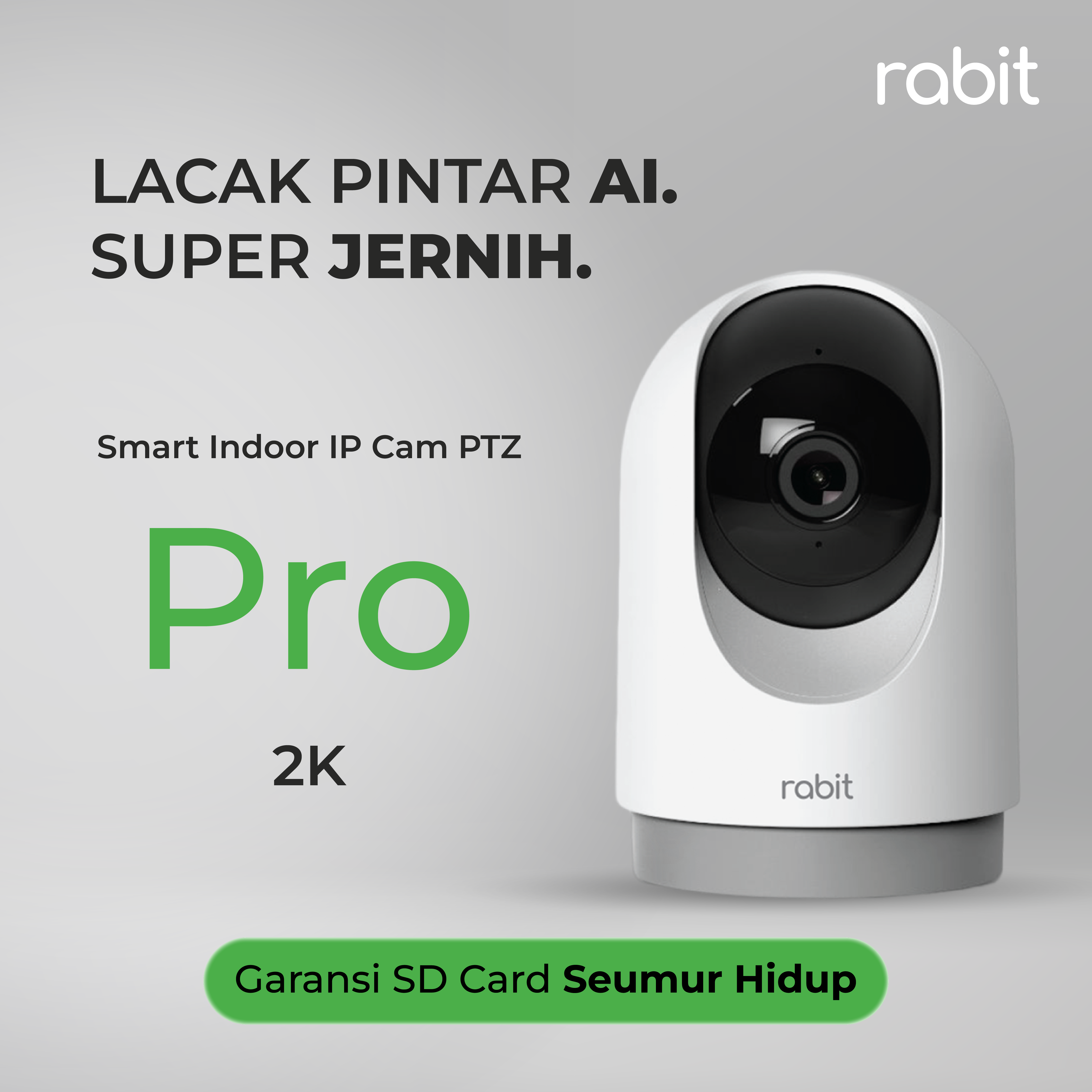 Jual RABIT Smart IP CCTV Camera Indoor 3 MP PTZ - AI Auto Tracking | Shopee Indonesia