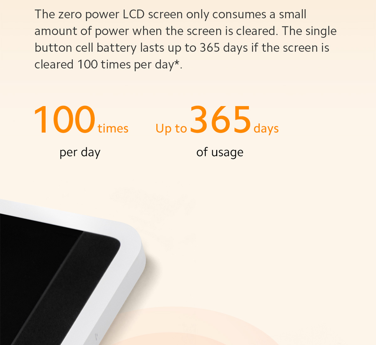 Jual Mi LCD Writing Tablet 13.5 | One tap clear screen | Ultra light ...