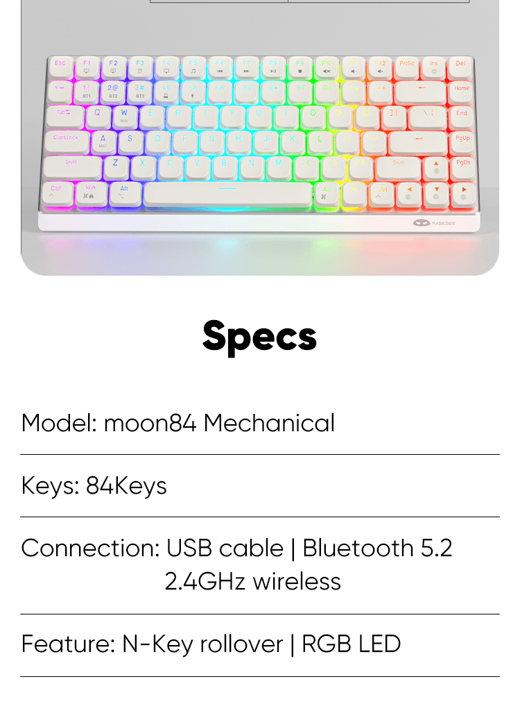 Jual Magegee Bluetooth Mechanical Keyboard Wireless 3 Models Gaming 2 ...