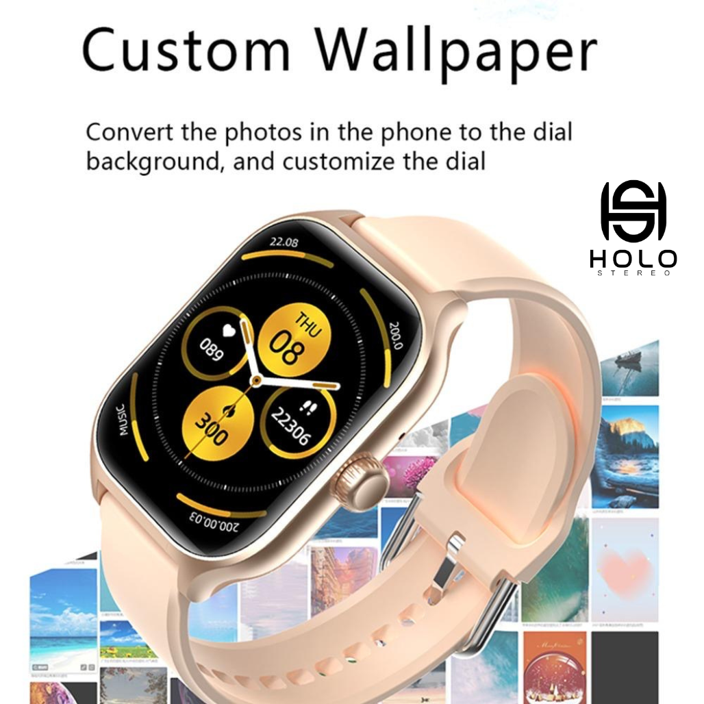 Jual HOLO - New GTS 4 Smart Watch 40mm Original Custom Wallpaper Jam ...