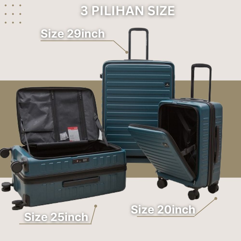 Jual Navy Club Koper Hardcase Dayton Frame - Fiber PC 4 Roda Putar TSA ...