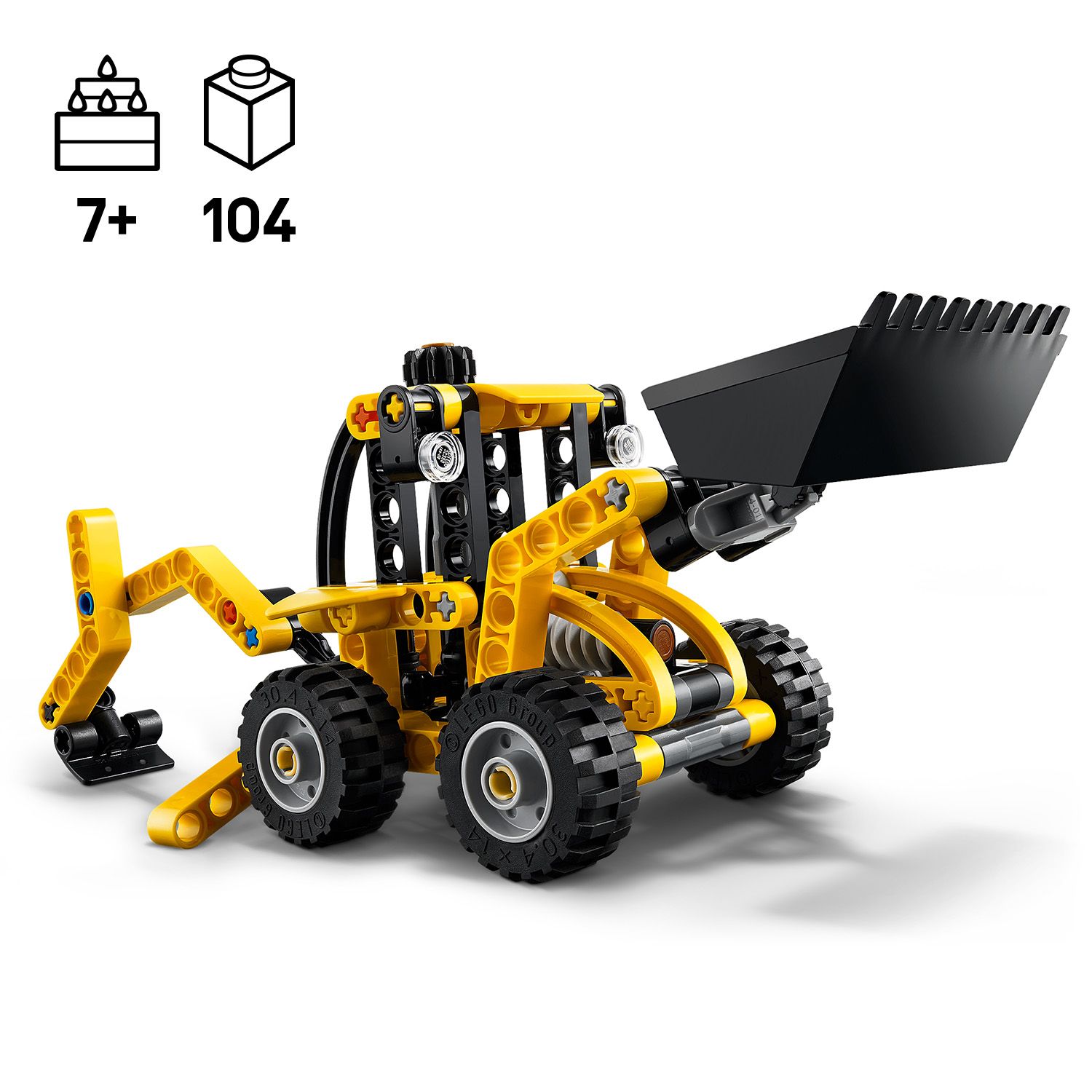Jual LEGO Technic 42197 Backhoe Loader (104 Pieces) Mainan Balok (7 ...