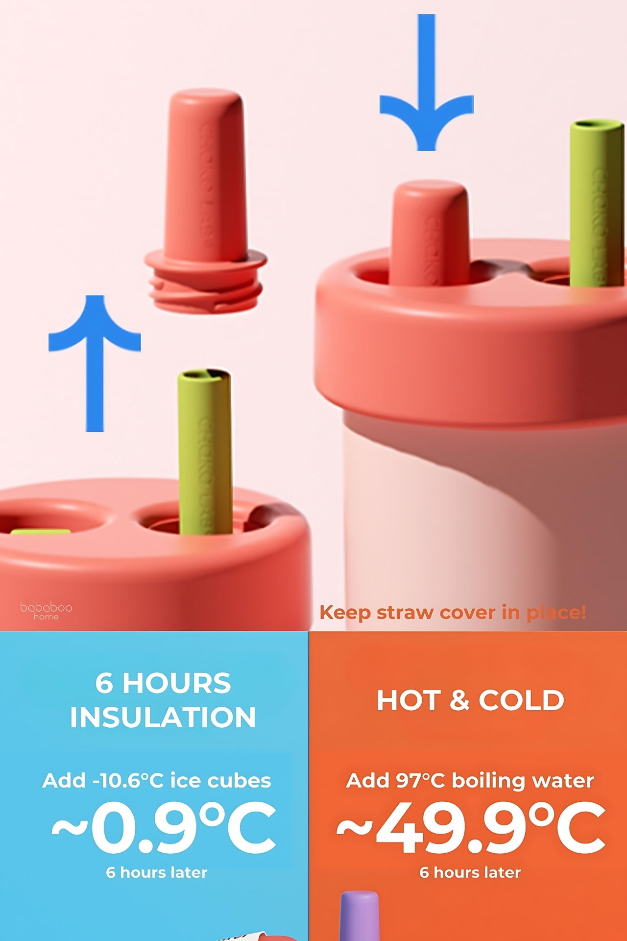 Jual CHAKO LAB BOBO Vacuum Cup Insulated Thermos 485ml - Sakura ...