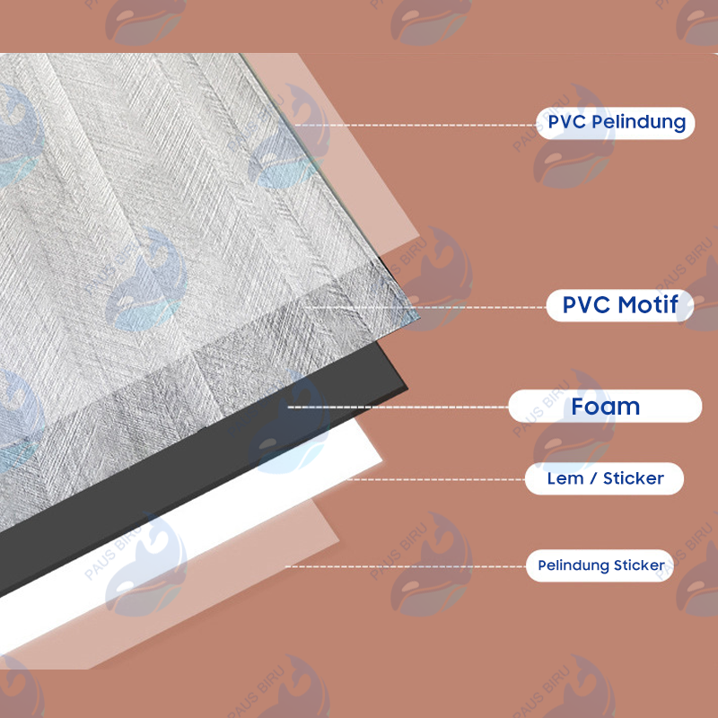 Jual Wallpaper Peredam Suara Poliester Motif 3D foam+ PVC Dekorasi ...