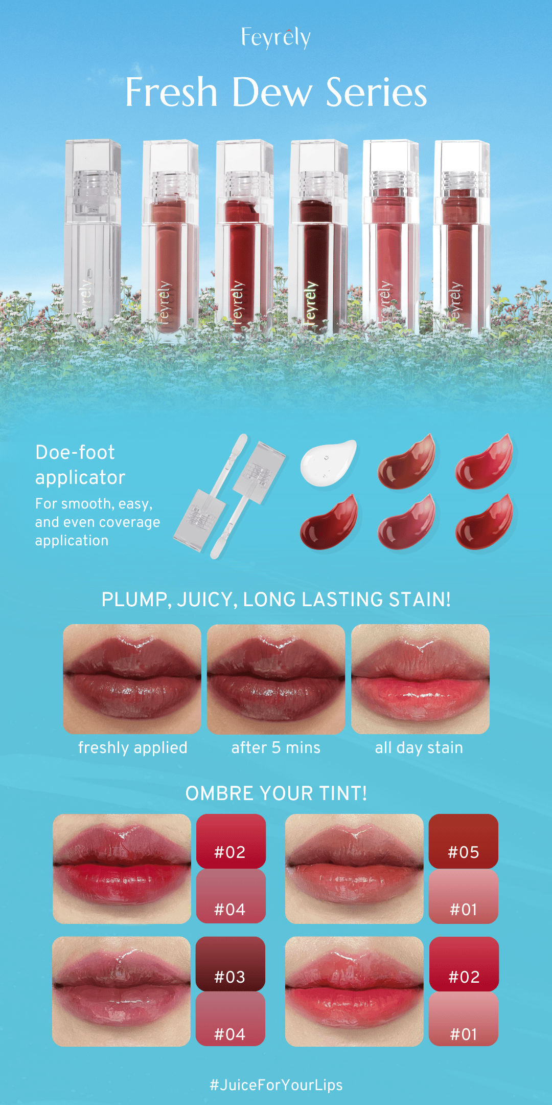Jual FEYRELY Fresh Dew Tint - 04 Blooming Mauve | Shopee Indonesia