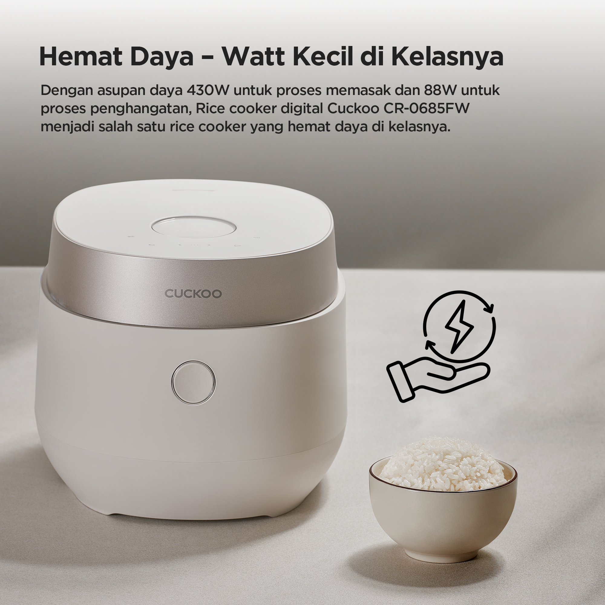 Jual CUCKOO Digital Rice Cooker 1L CR-0685FW Magic Com Penanak Nasi ...