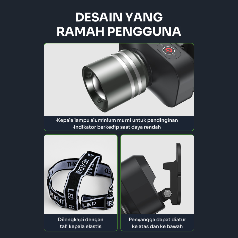 Jual ROBOT Senter Lampu Kepala Headlamp Outdoor Camping/Emergency Lamp ...