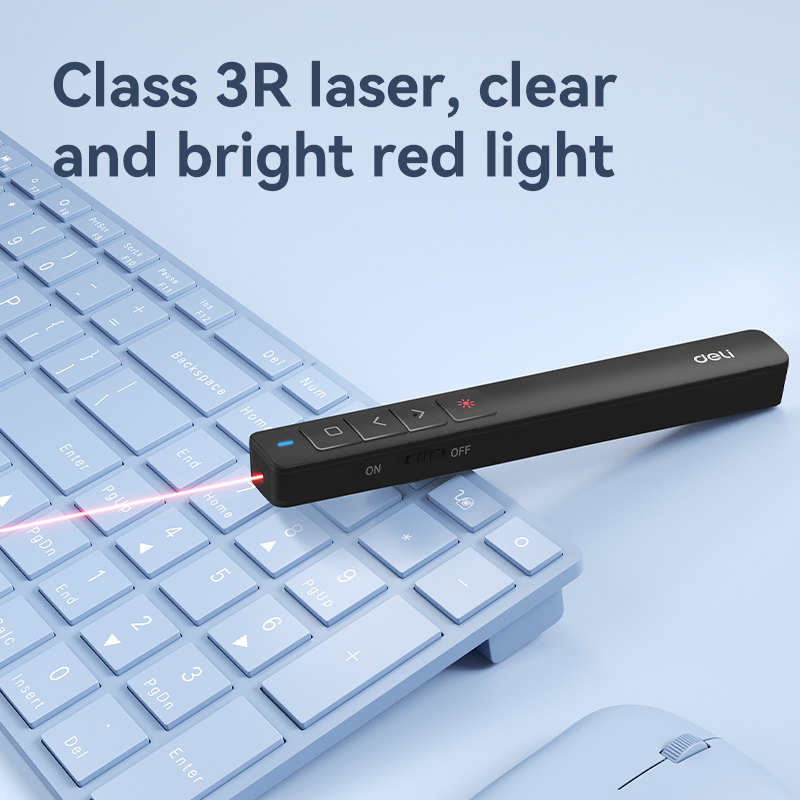Jual Deli Laser Pointer Presenter Wireless USB Pen Laser Presentasi PPT ...