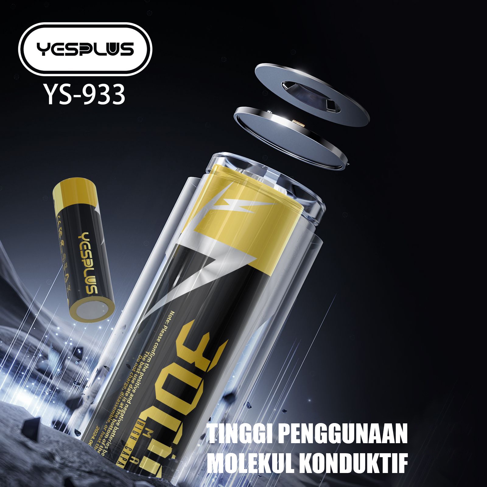 Jual Baterai YESPLUS YS-933 LR6 1.5V AA 3000mAh / LR03 1.5V AAA 1.300mAH Battery isi 10pcs ...