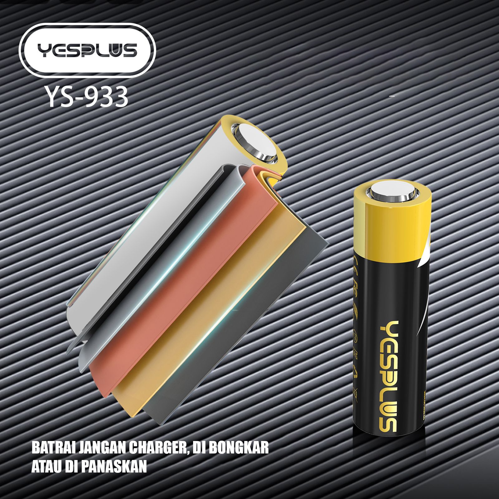 Jual Baterai YESPLUS YS-933 LR6 1.5V AA 3000mAh / LR03 1.5V AAA 1.300mAH Battery isi 10pcs ...