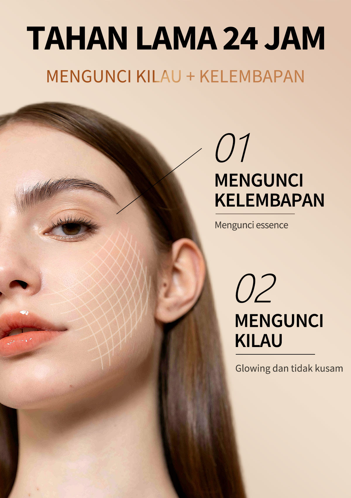Jual NEW UPGRADE ONLYOU Serum Foundation 24H JAM TAHAN LAMA UltraWear ...