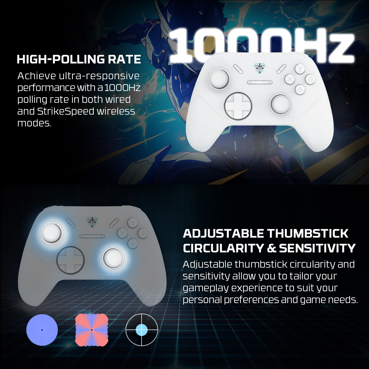 Jual Fantech Gamepad HALL EFFECT Wireless Android PC PS Gaming ...