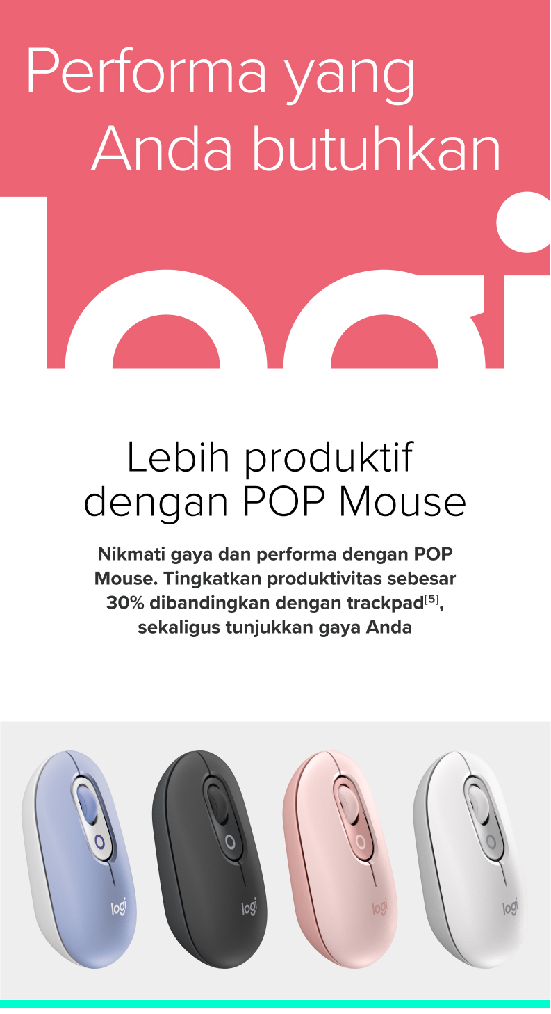 Jual Logitech POP ICON Mouse, Ringkas dan Portabel, Mouse Bluetooth ...