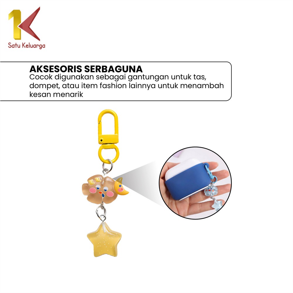 Jual Satu Keluarga Keychain Gantungan Kunci Awan Bintang Kilat C1160 ...