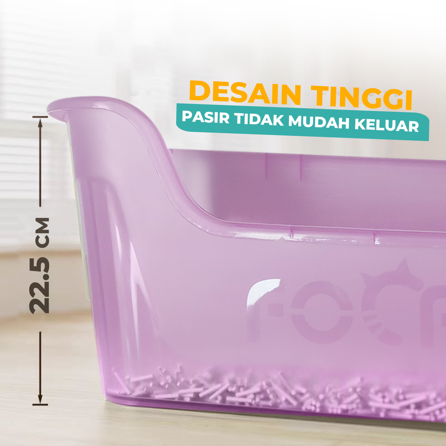 Jual [RUSAK KAMI GANTI] FOCAT Pet Litter Box Ekstra Besar 50CM M31 Bak ...