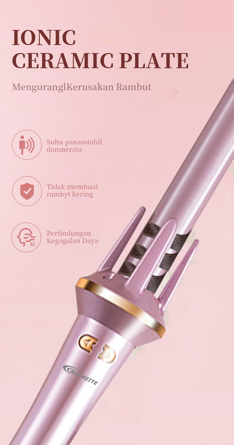 Jual MAIMEITE Catokan Curly Otomatis Catokan Keriting Rambut 25mm Otomatis Ceramics Curly Hair ...