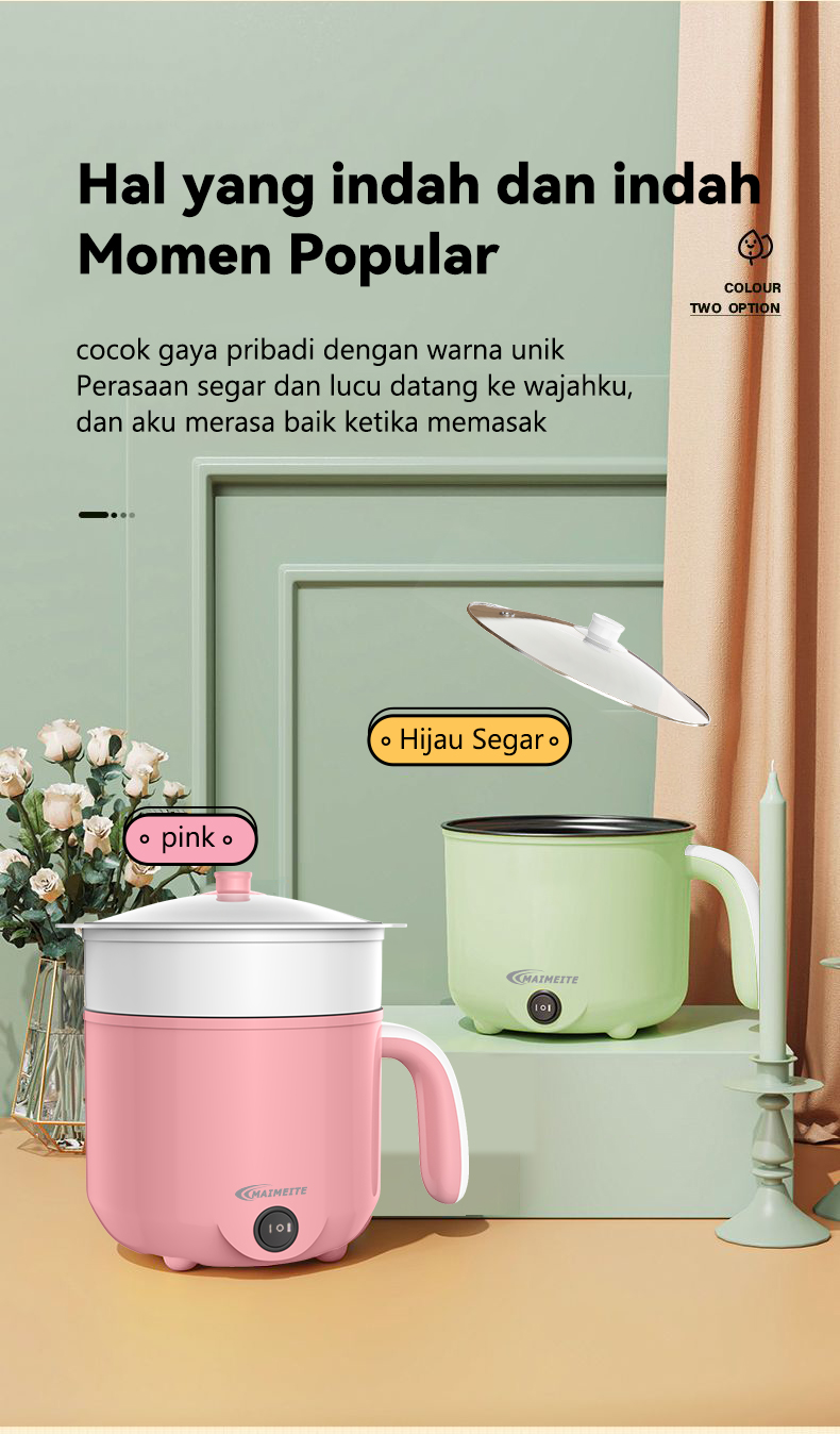 Jual MAIMEITE MINI Panci Listrik Serbaguna 1.8L/Electric Cooker MINI ...