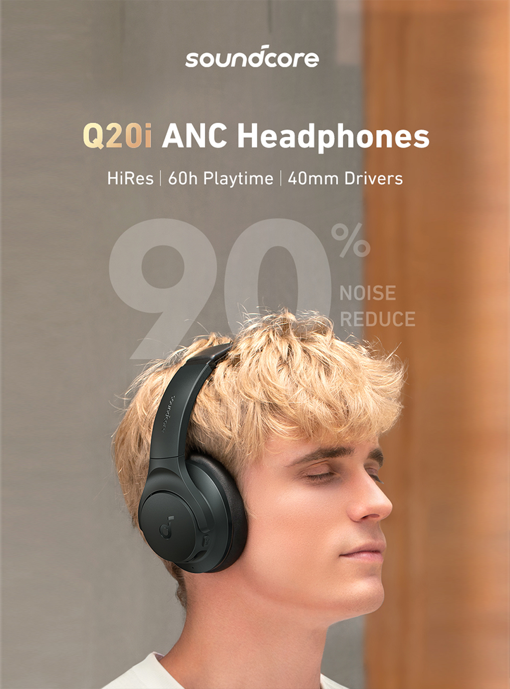 Jual Soundcore by Anker Q20i Bluetooth Headphones with Mic Hi-Res ...