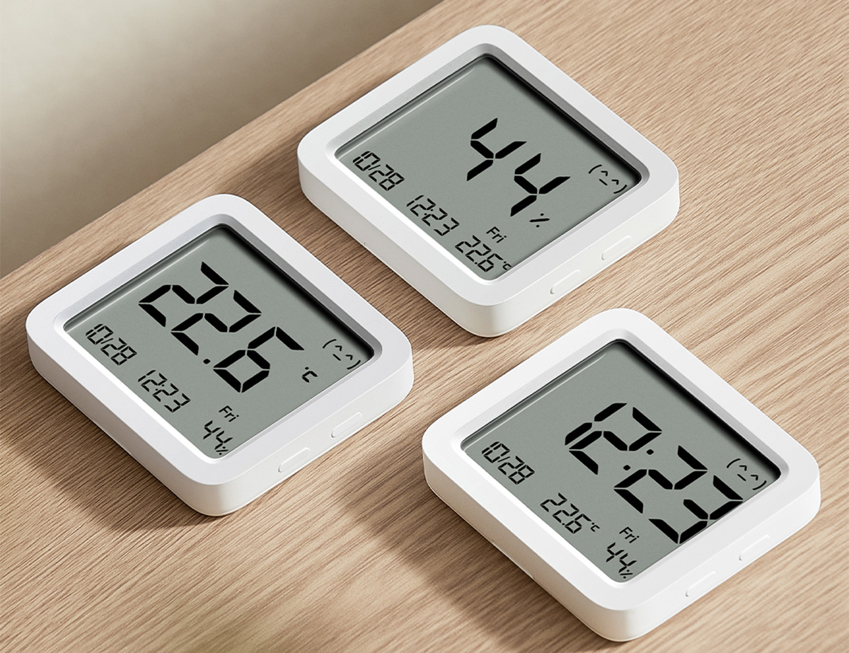 Jual Xiaomi Temperature and Humidity Monitor 3 | Layar besar | Sensor ...