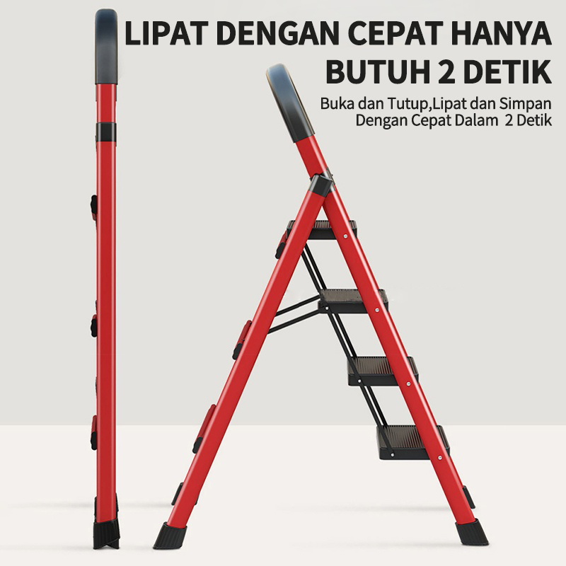 Jual Super Alat Tangga 3/4/5/6 Step Tangga Lipat Multifungsi Lipat Tangga Besi Household Ladder ...