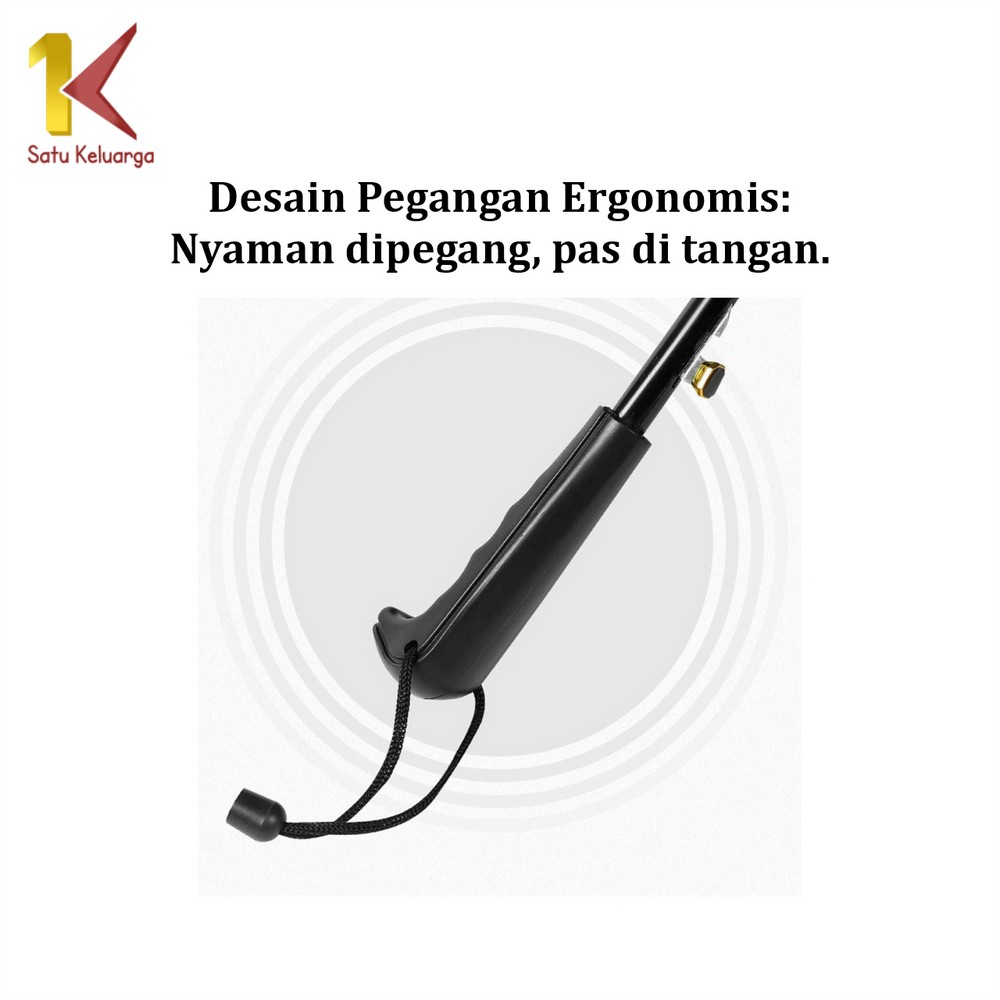 Jual Satu Keluarga Payung 16 Jari Polos Buka Otomatis Gagang Lurus ...