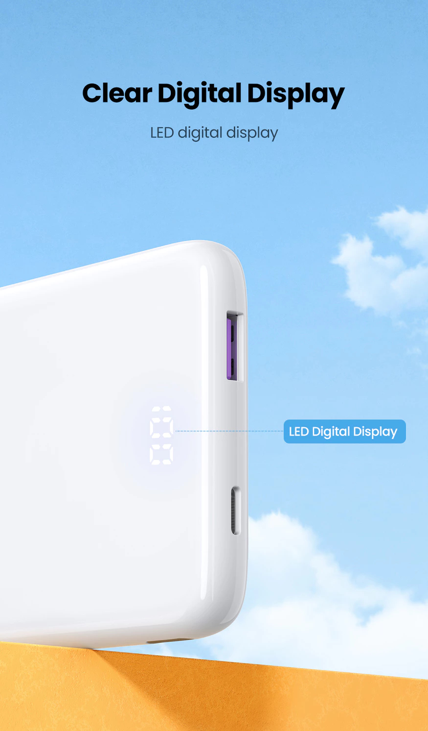 Jual UGREEN Power Bank Ultra Slim 10.000mAh Port Type C Led Digital ...