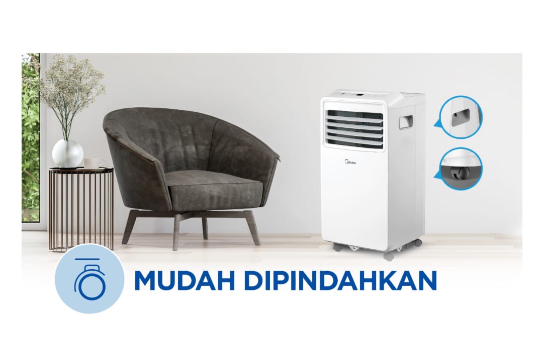 Jual MIDEA AC Portable 0,5 PK MPHA 05CRN7 / 1 PK MPHA 09CRN7 / 1 PK ...