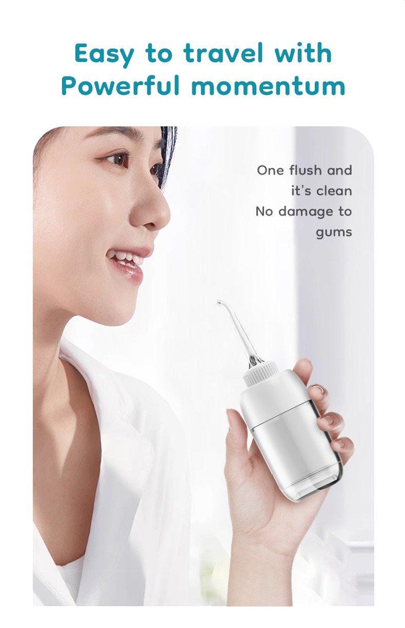 Jual Airuidu CF410 Mini Water Flosser 80ML Pembersih Karang Gigi IPX7 ...