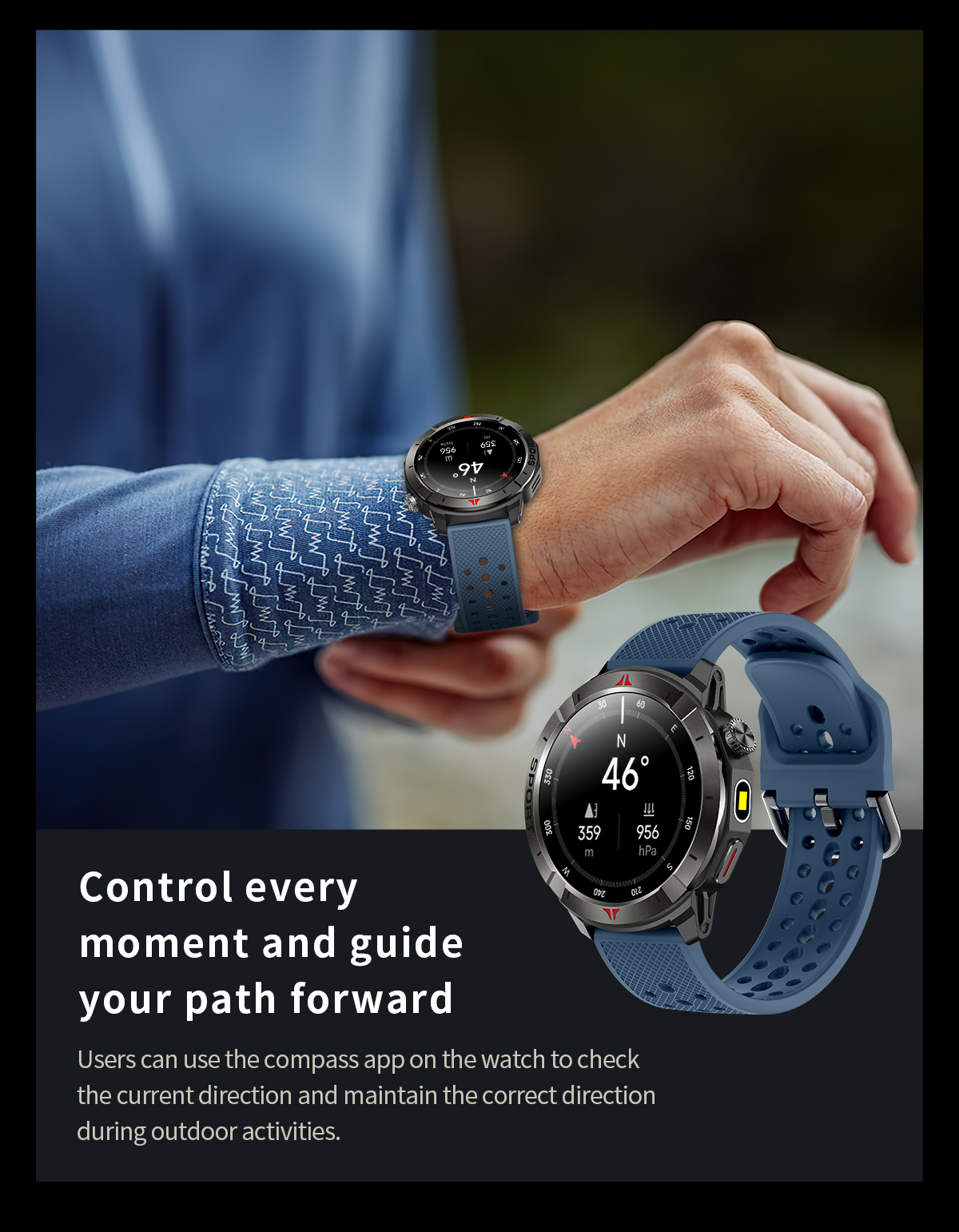 Jual Aolon Navi R4 New Smartwatch Dual GPS 6-satellite Positioning ...