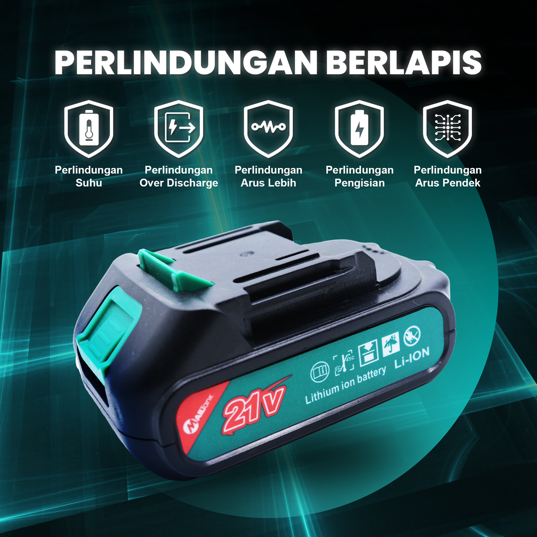 Jual MAILTANK SH19003 BATERAI 21V Untuk mesin cordless Mailtank SH190 ...