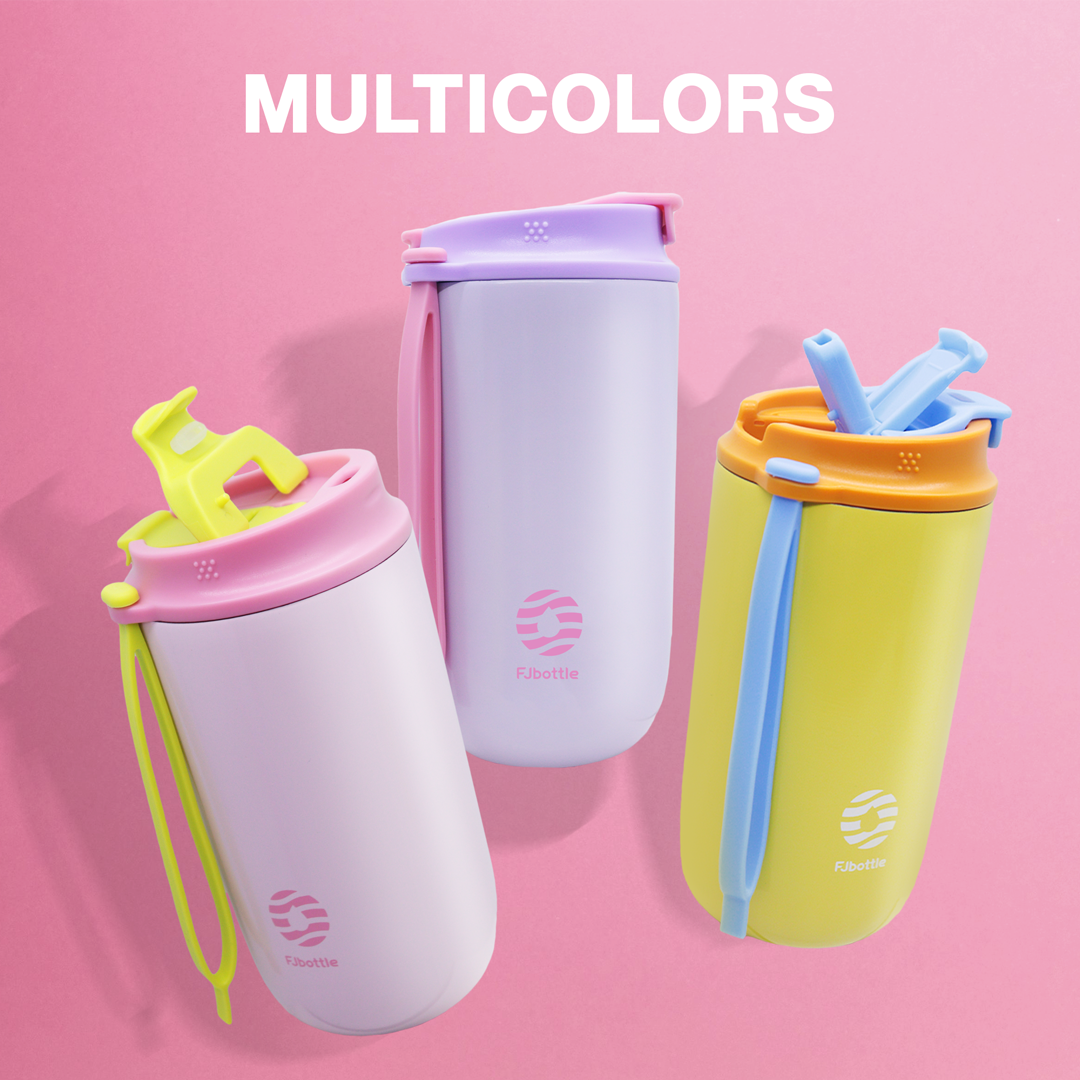 Jual FJBottle - FJBottle - Botol Minum Tumbler 450ML Double Insulated Tutup 2in1 SUS 304 dengan ...