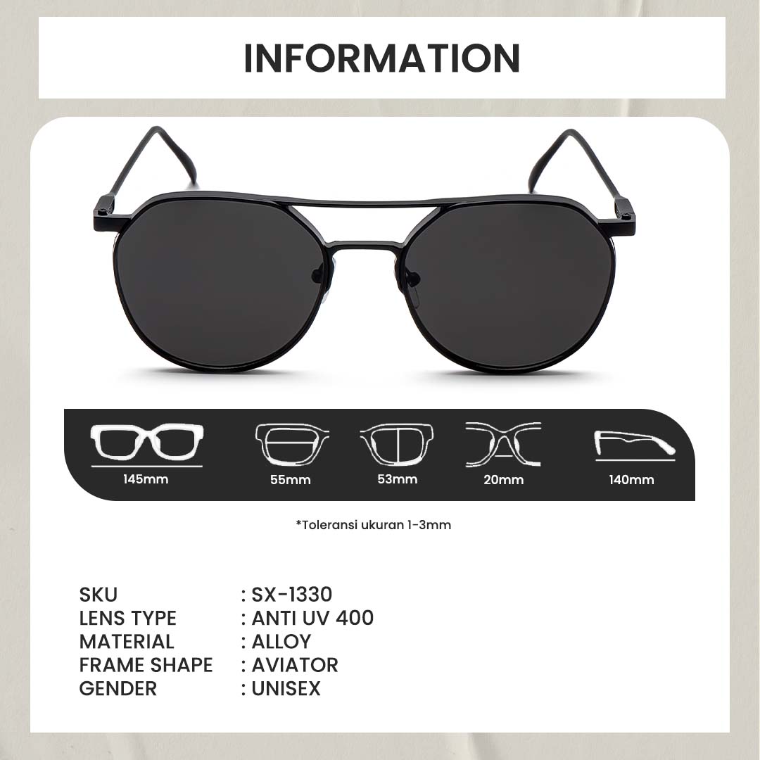 Jual Berrybarton Kacamata Hitam Aviator Bulat Alloy Polycarbonate Terbaru Anti UV 400 Pria ...