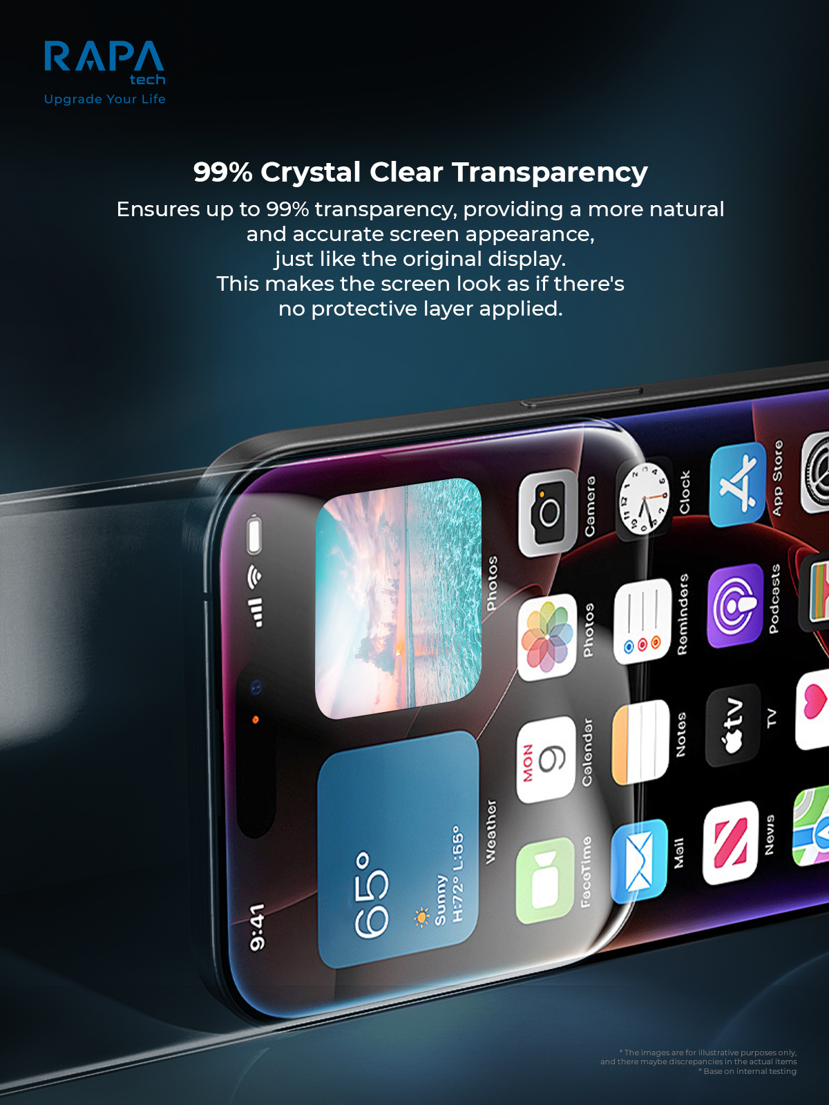 Jual RAPA tech Tempered Glass Instant Fit Easy Fit for iPhone XR / 11 ...