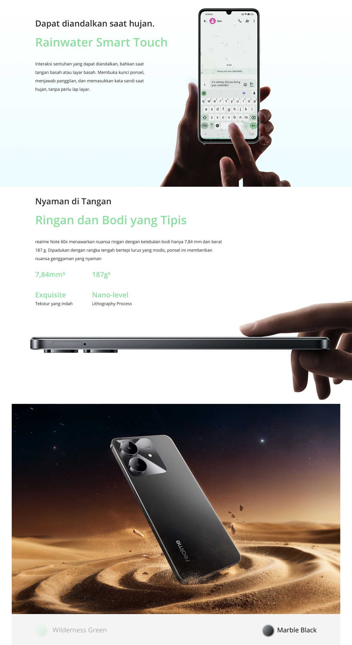 Jual realme Note 60x 4GB+8GB*|128GB Rangka Metal Tahan Banting ...