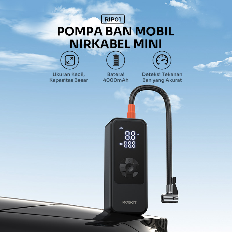 Jual ROBOT Pompa Ban Elektrik Mobil/Truk/Motor/Bola Inflator Air Pump ...