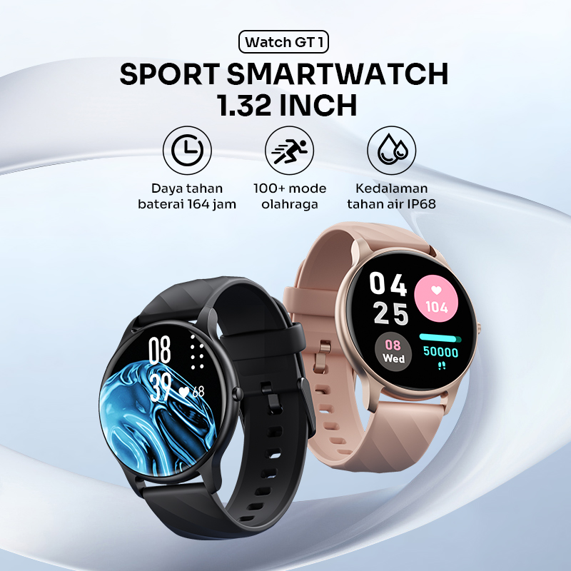 Jual ROBOT Smartwatch GT 1 Smartwatch Aluminium Alloy 1.32 Inch ...