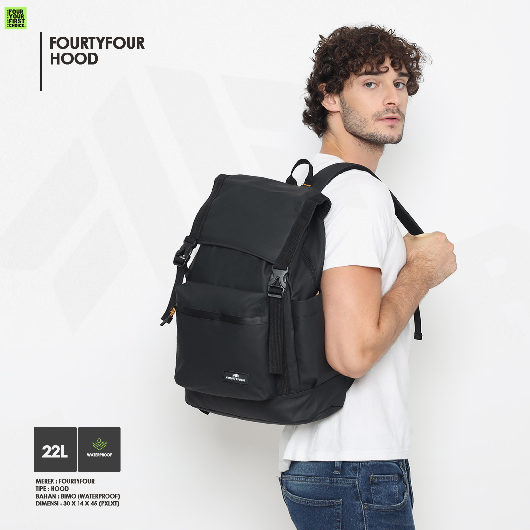 Jual FOURTYFOUR HOOD - Tas Ransel Pria Waterproof - Tas Backpack ...