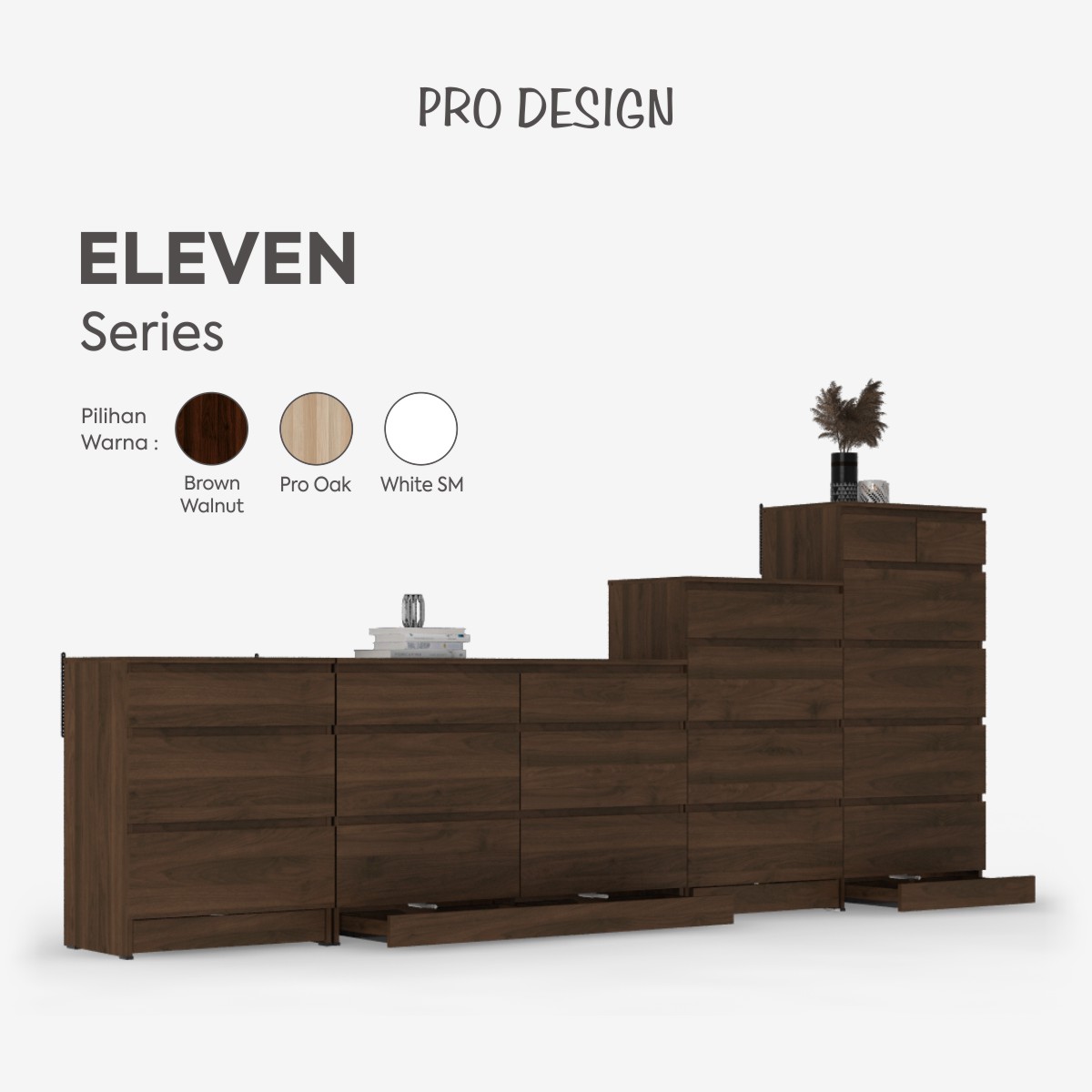 Jual Pro Design Eleven CD 4 Lemari Laci | Shopee Indonesia