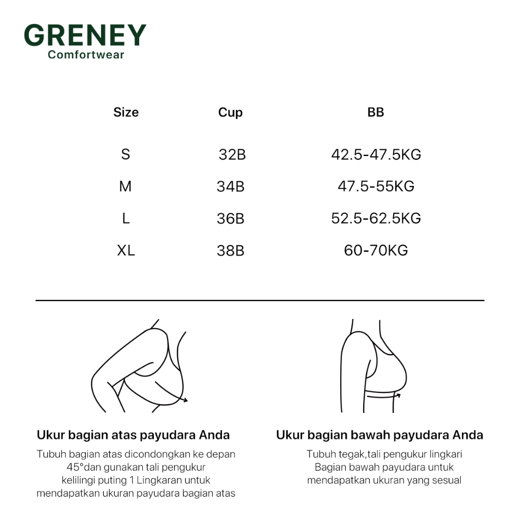 Jual GRENEY - Gbras - Bra (2pcs) Cup Candy bra wanita one piece tanpa ...