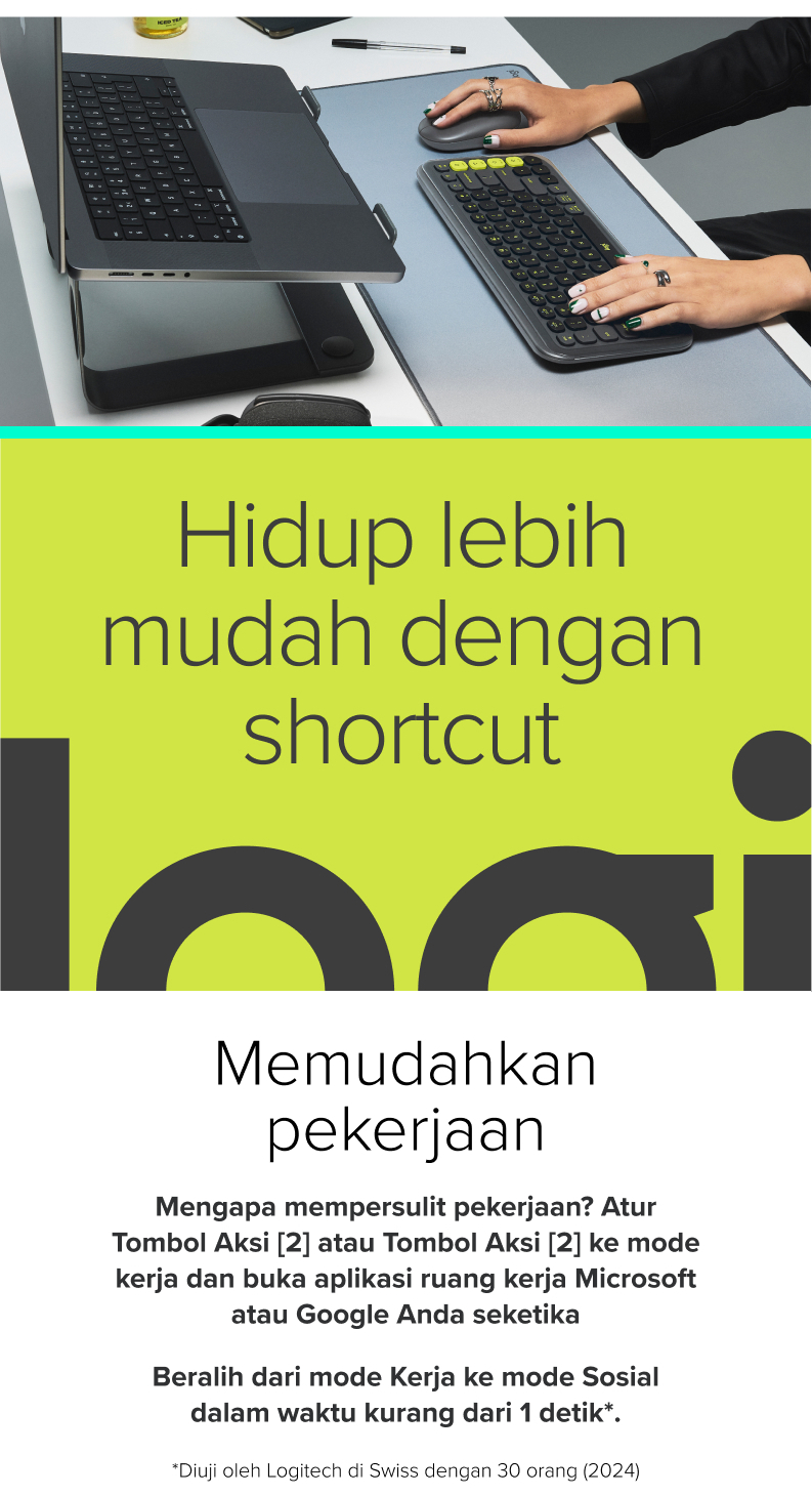 Jual Logitech POP ICON COMBO, Kombo Keyboard dan Mouse Bluetooth ...