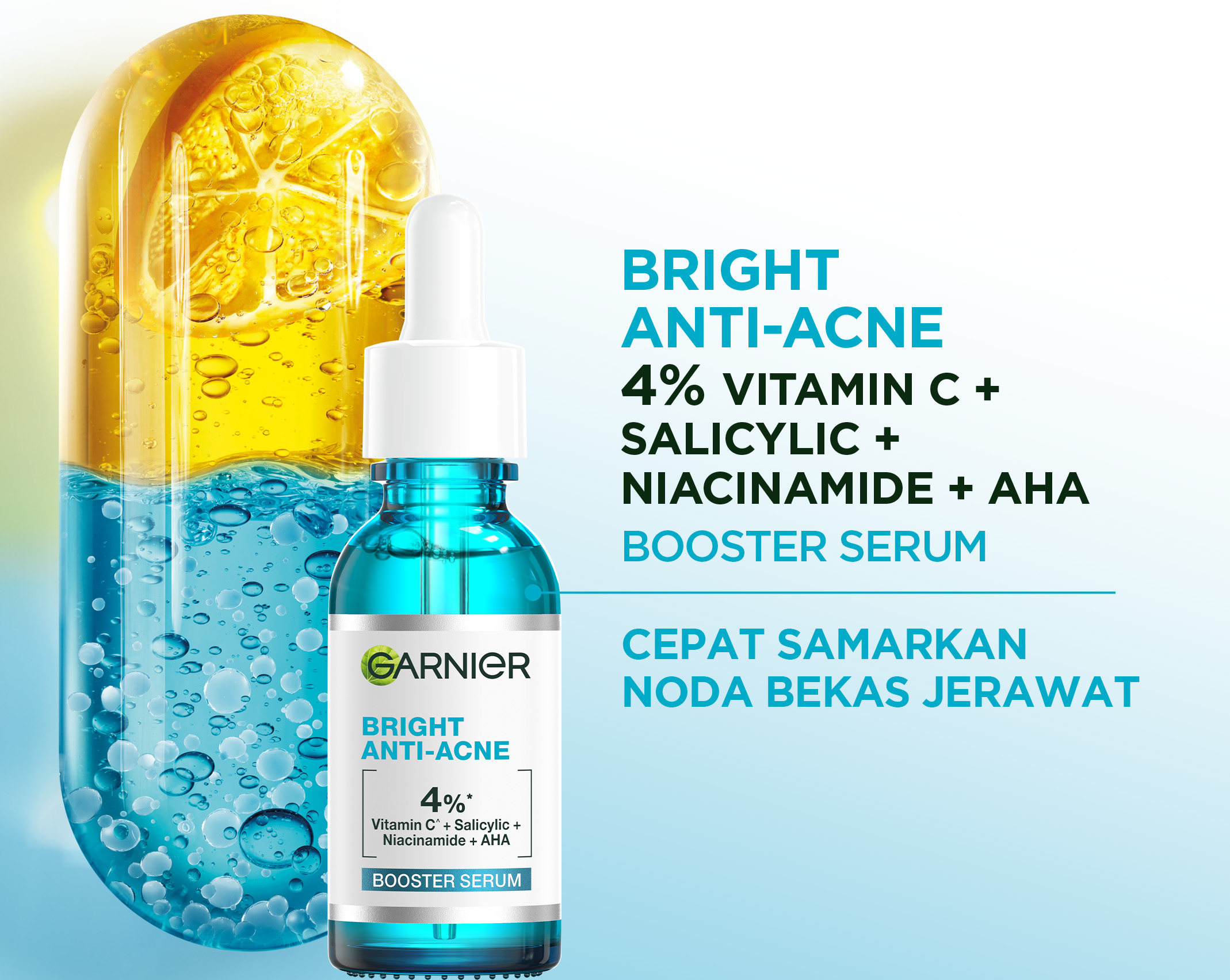 Jual GARNIER Serum Bright Complete Anti Acne Booster Serum Lawan ...