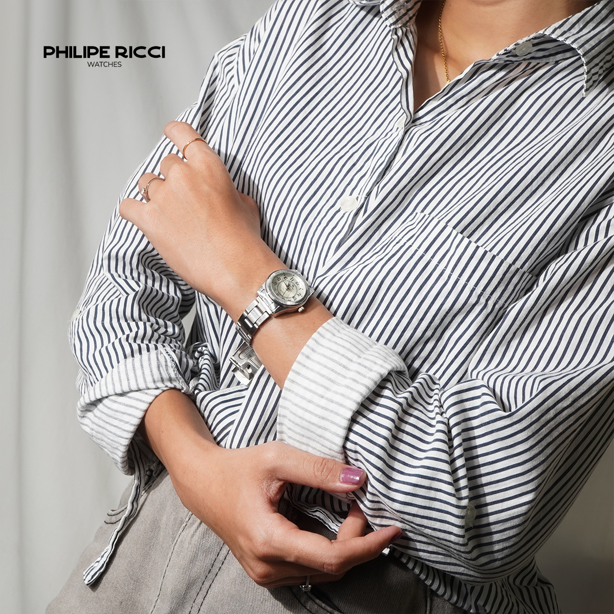 Jual PhiLipe Ricci Jam Tangan Wanita Rantai Analog 100% Original ...