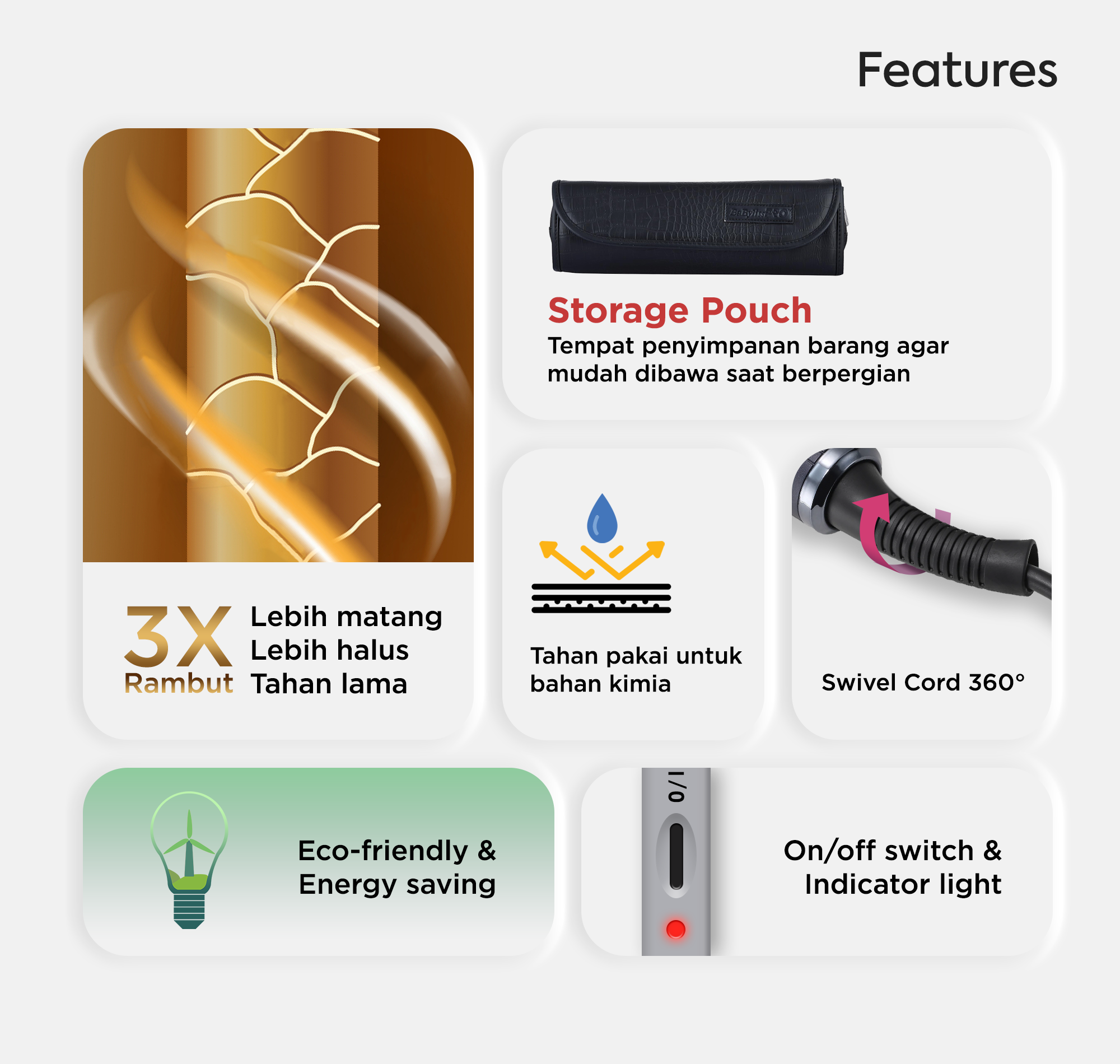 Jual BaBylissPro Ultra Thin 38mm EP Tech 5.0 BAB2073EPE | Catokan Rambut | Shopee Indonesia