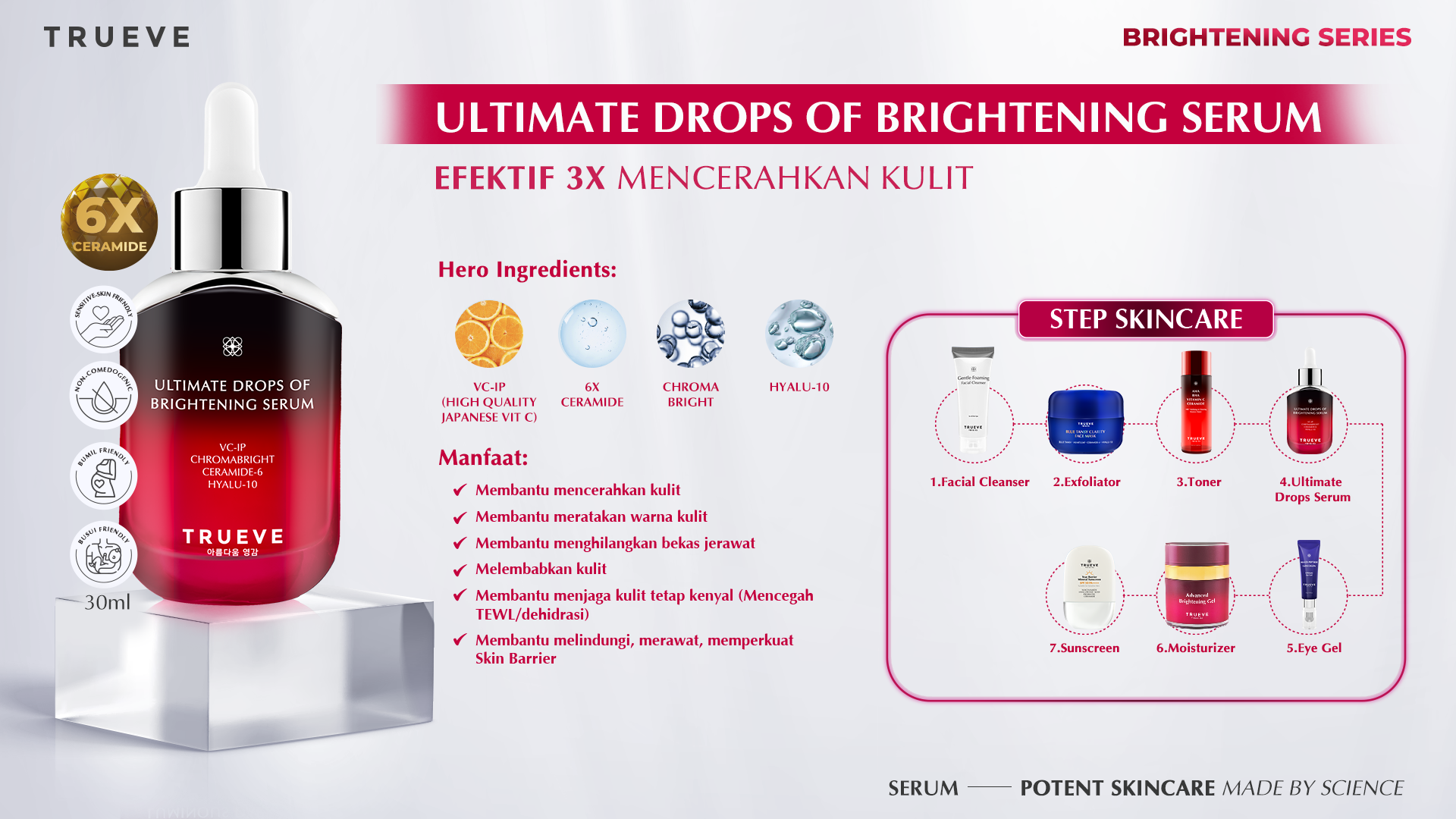 Jual TRUEVE Serum for All Skin Goals (Luminous dark spot, Acne care ...