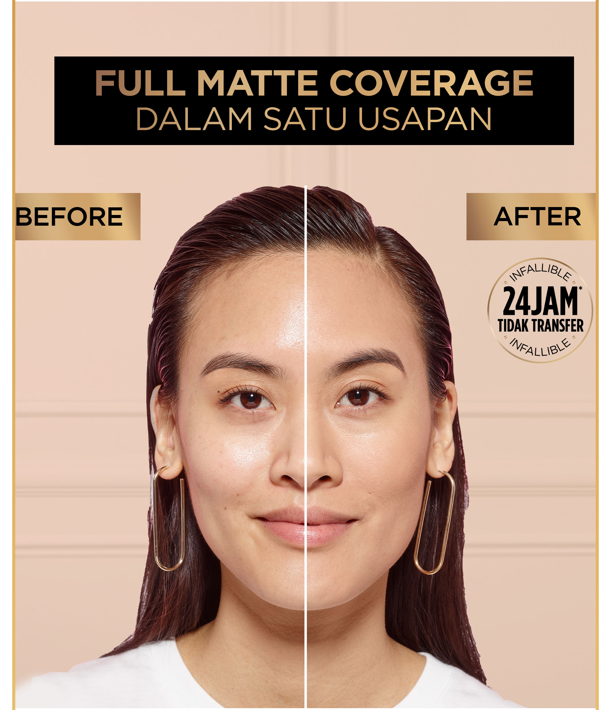 Jual L'Oreal Paris Infallible 24h Fresh Wear Powder Foundation High ...