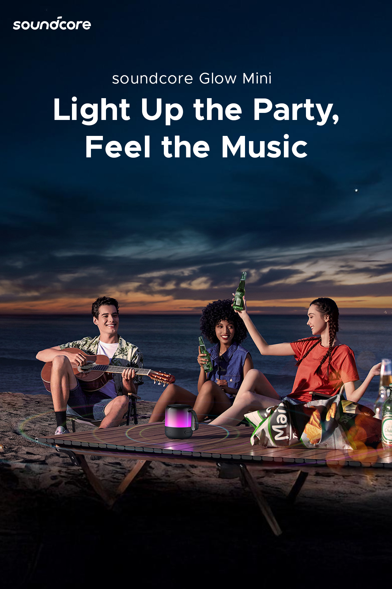 Jual Soundcore Glow Mini Portable Speaker, Bluetooth Speaker with 360 ...