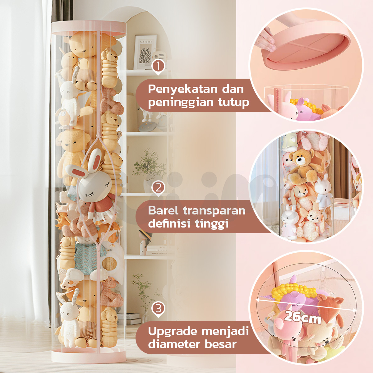 Jual Yuumi Boneka Tempat Penyimpanan - Kotak Mainan Bayi Lucu ...