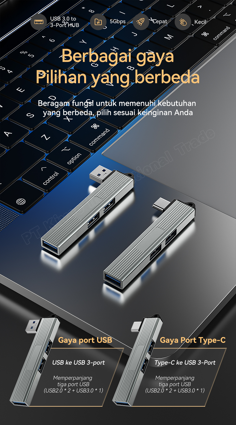 Jual BASIKE USB HUB Card Reader 3 in1 USB 3.0 5Gbps Stasiun Docking ...
