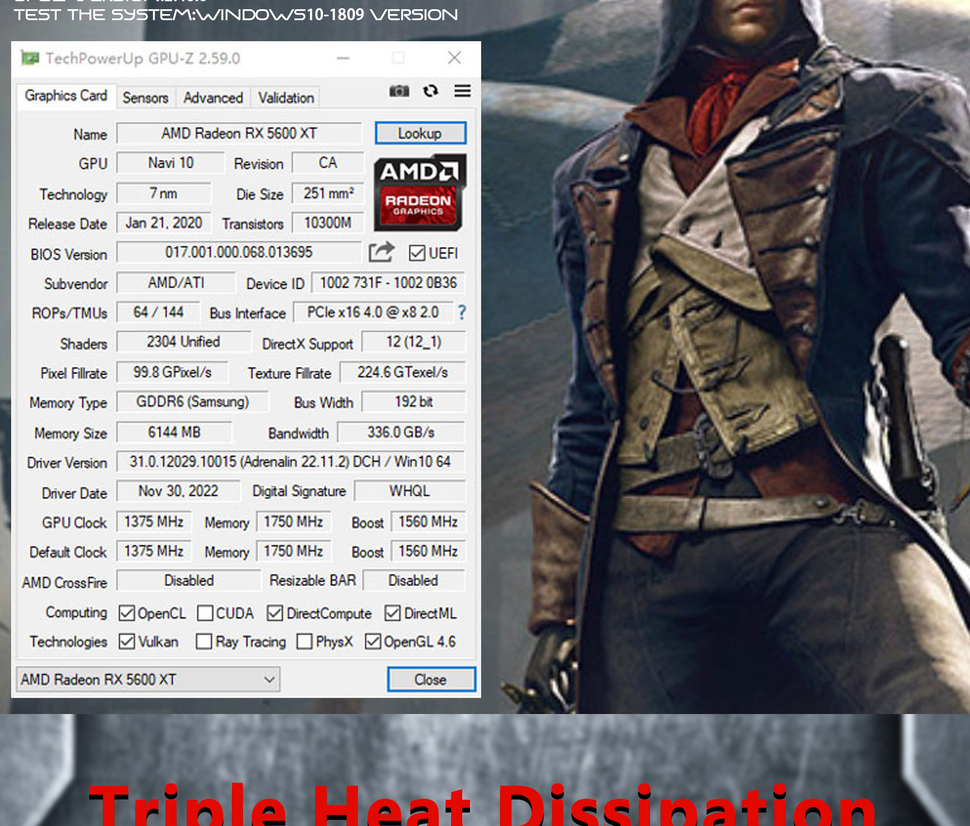 Jual AISURIX VGA Card RX 5600 XT 6GB 192BIT 2304SP GDDR6 HDMI PCIE 4.0 ...