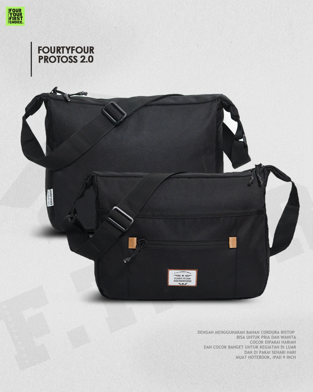 Jual Tas Selempang Pria FOURTYFOUR PROTOS - Slingbag Pria Premium ...